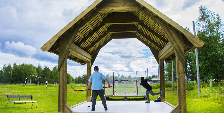 Invigning av Tjärnvallens aktivitetsområde